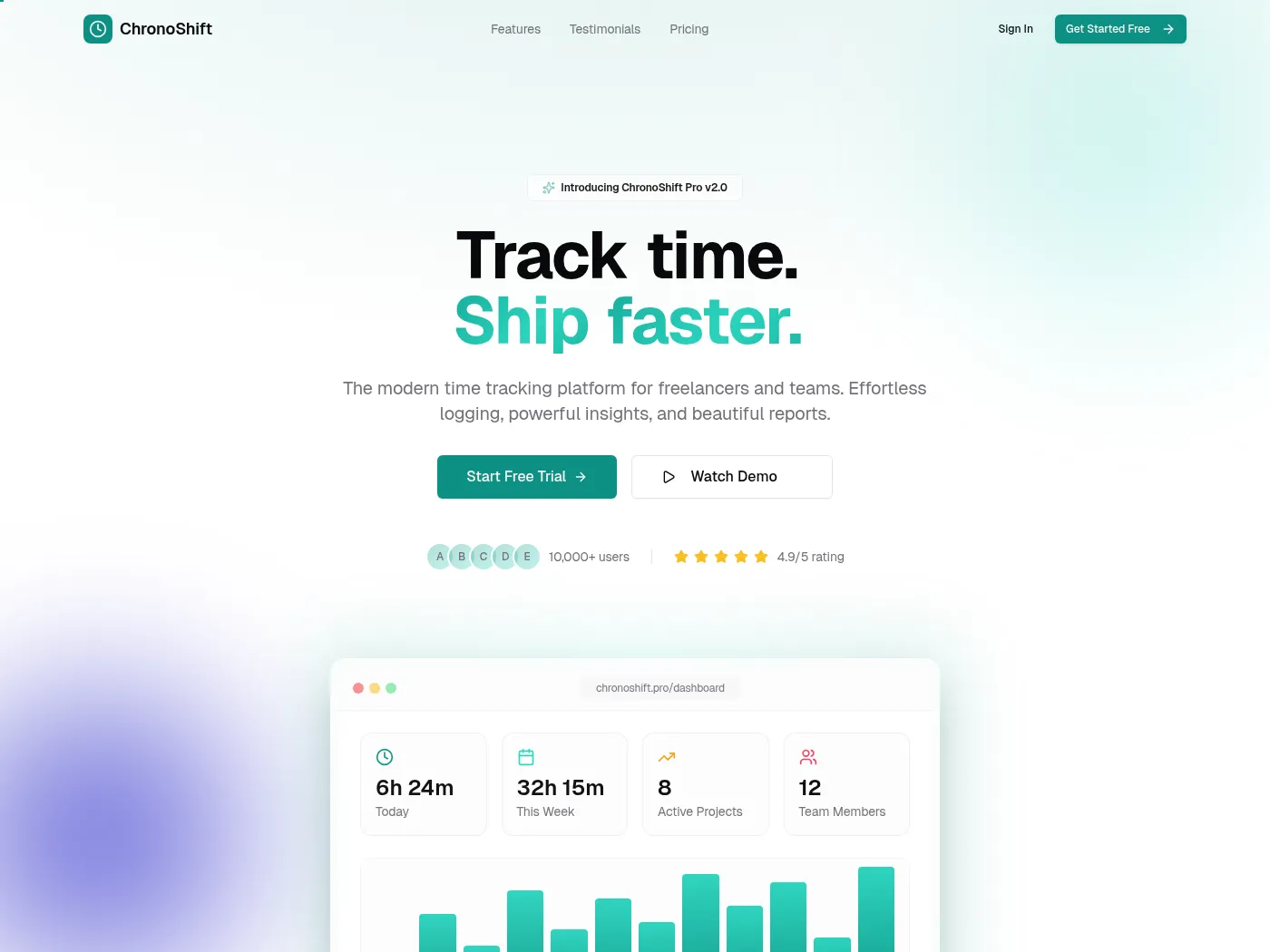 SaaS Time Tracker Pro (Remix)