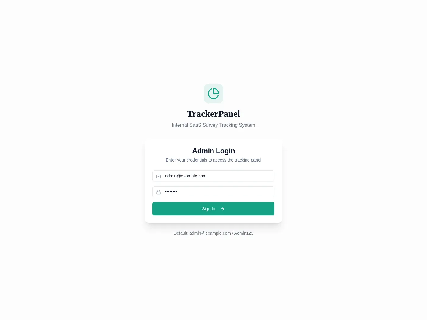 SaaS Survey Tracker Panel