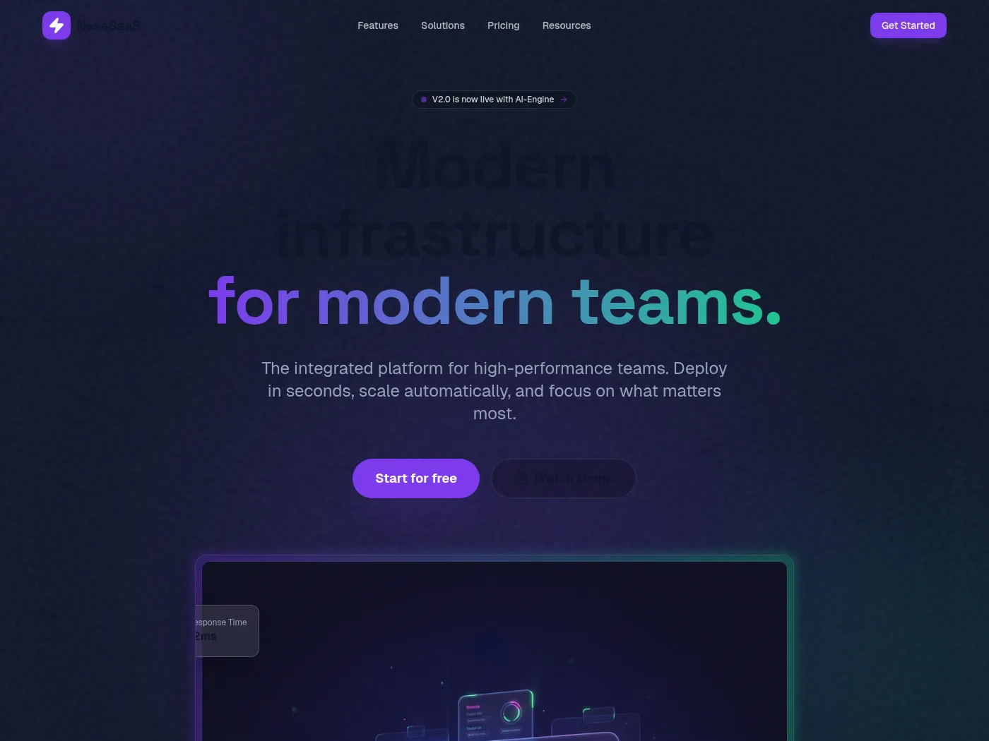 SaaS Launch Website