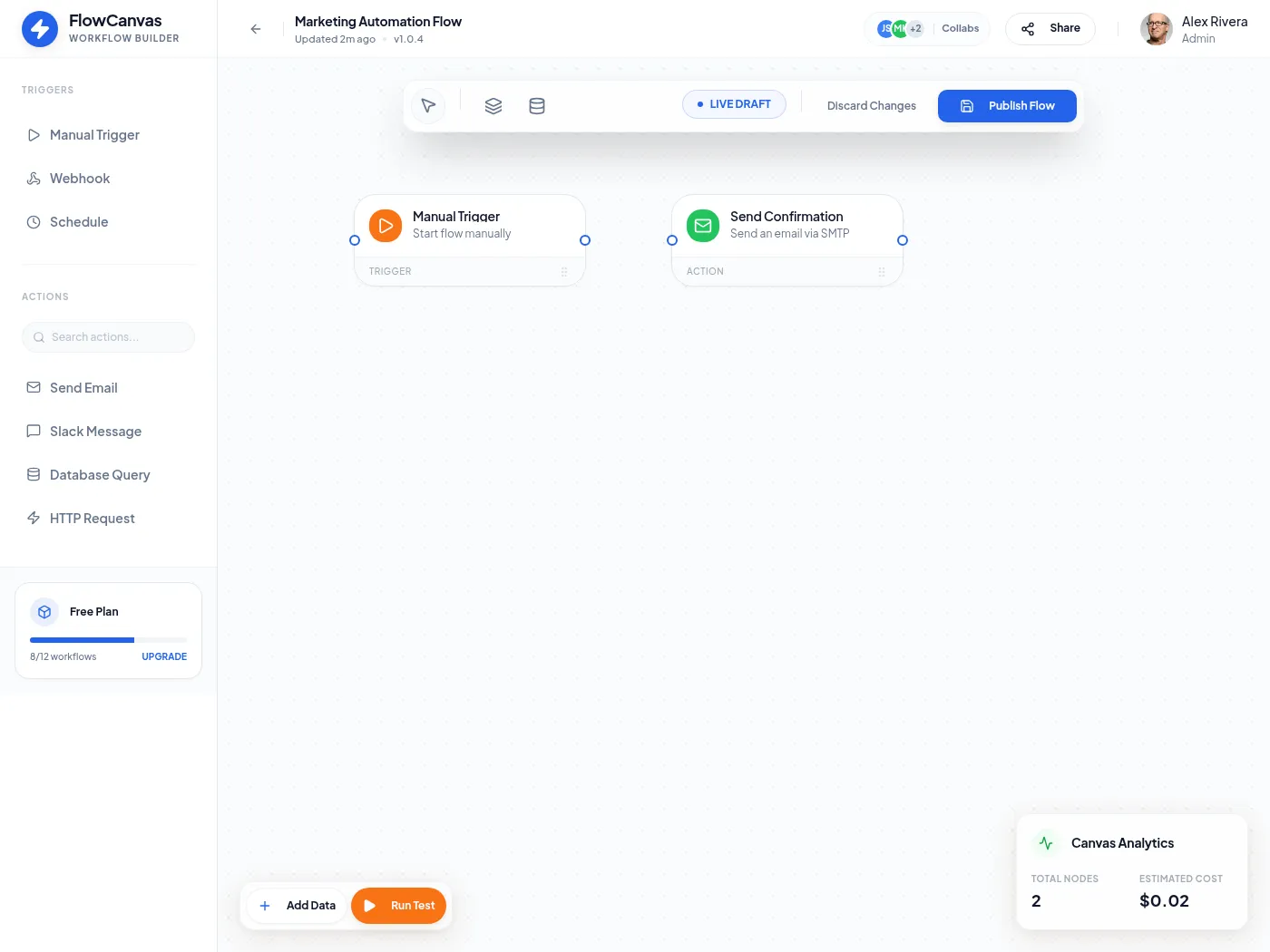 FlowCanvas SaaS Builder