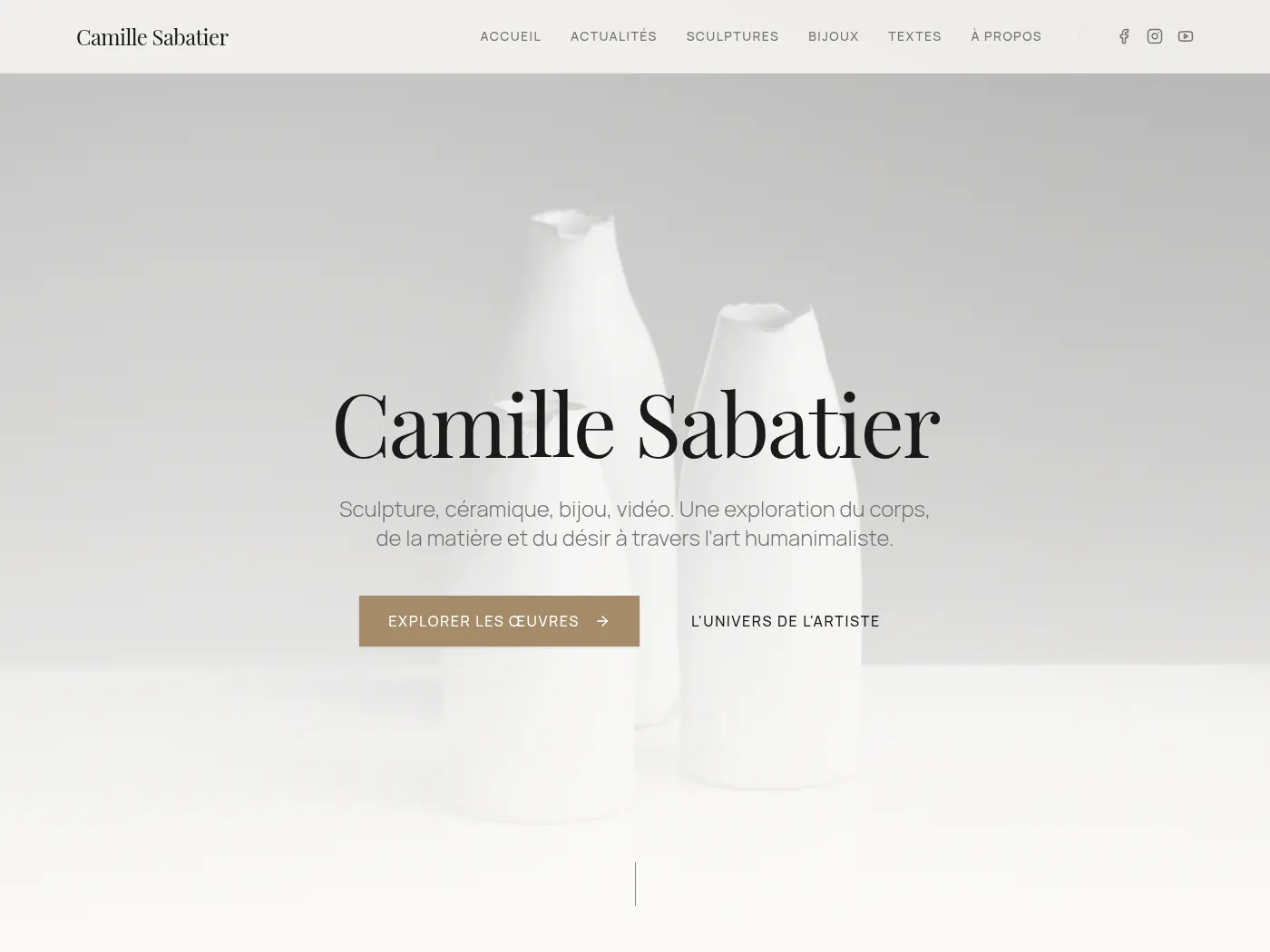 Camille Sabatier Modern Site
