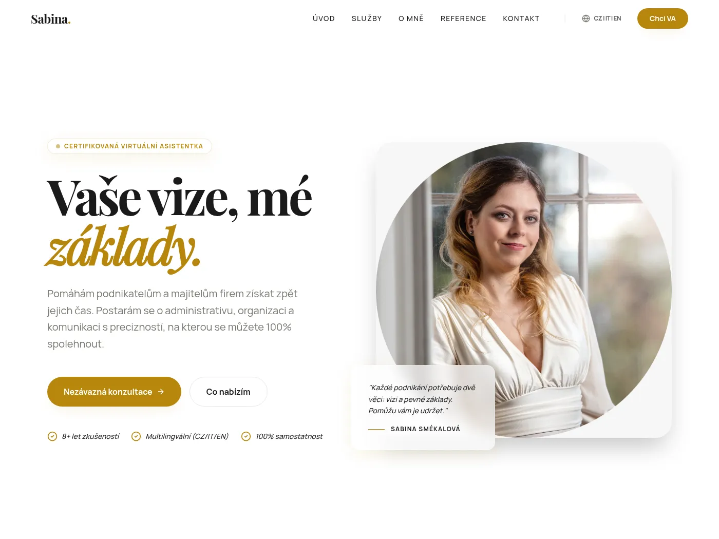 Sabina Smekalova Redesign