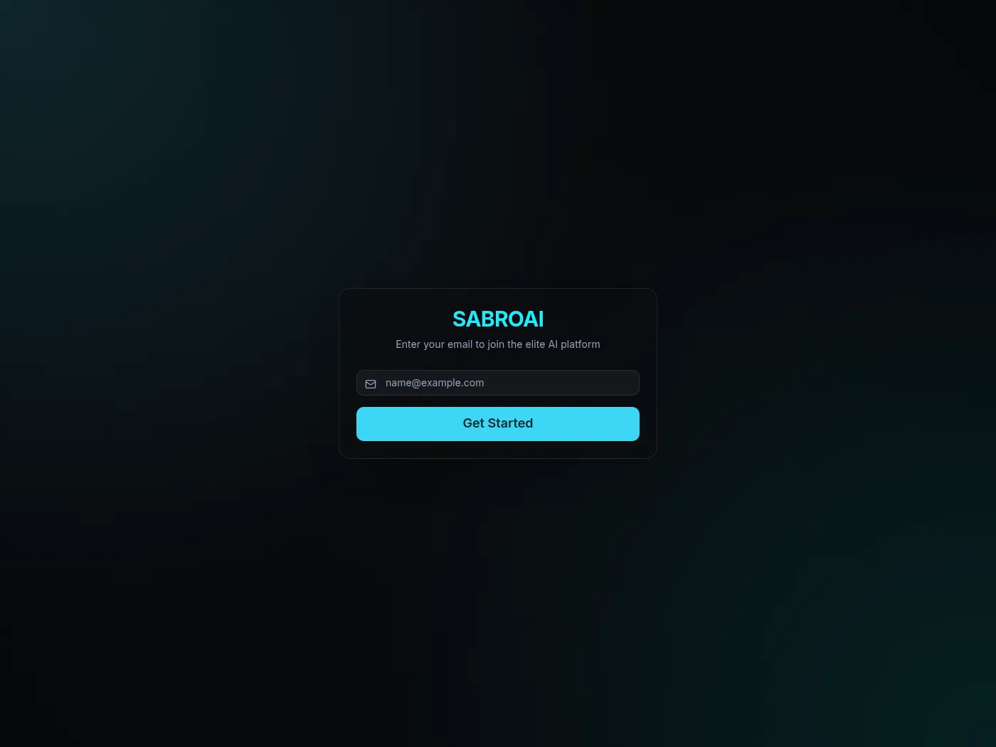 SABROAI Platform Suite