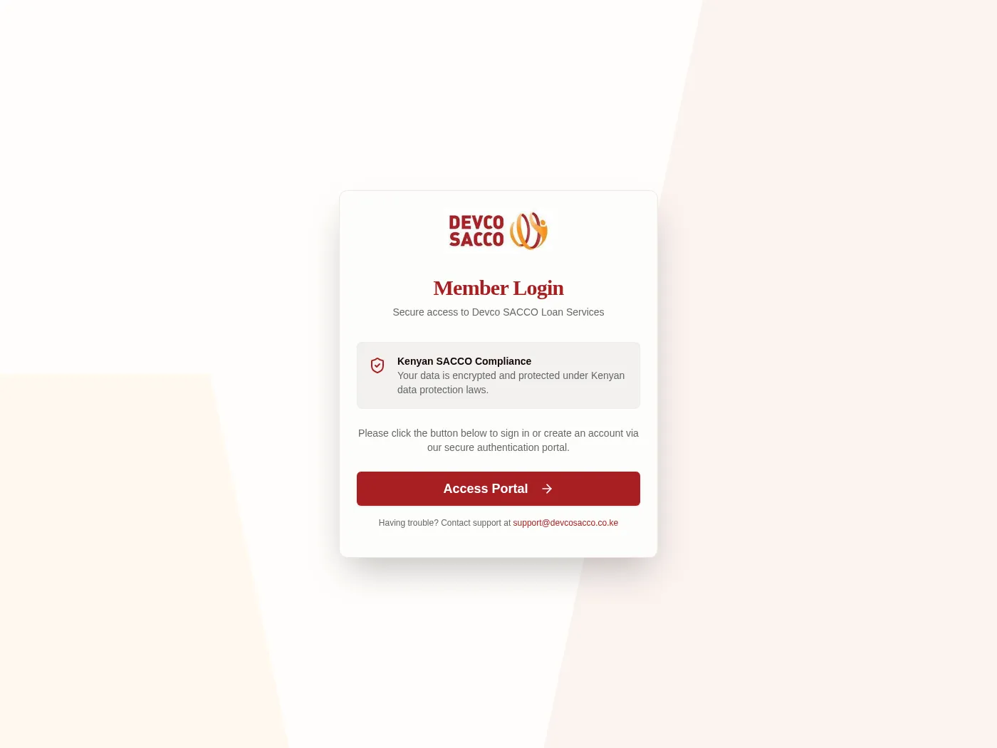 Devco SACCO Loan Platform