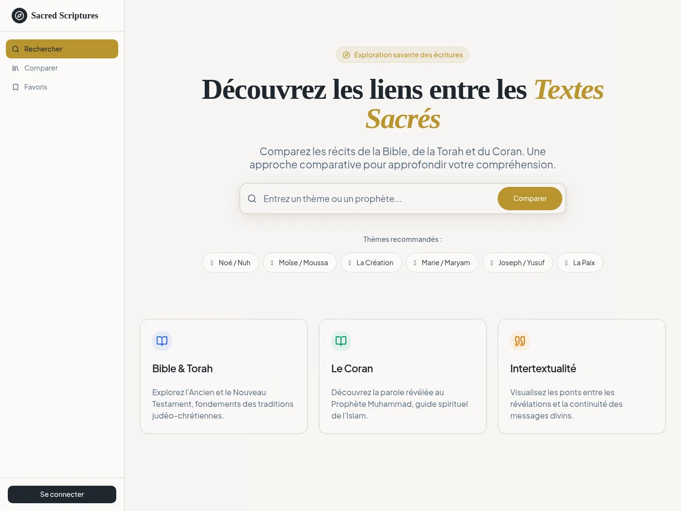 Sacred Texts Finder