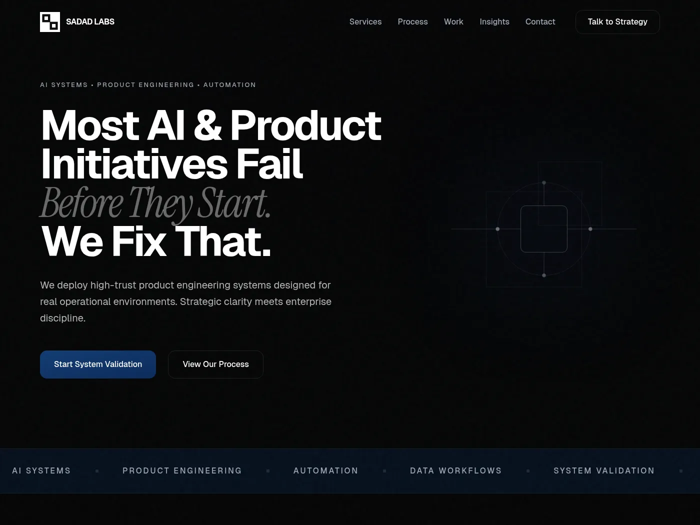 Sadad Labs Homepage