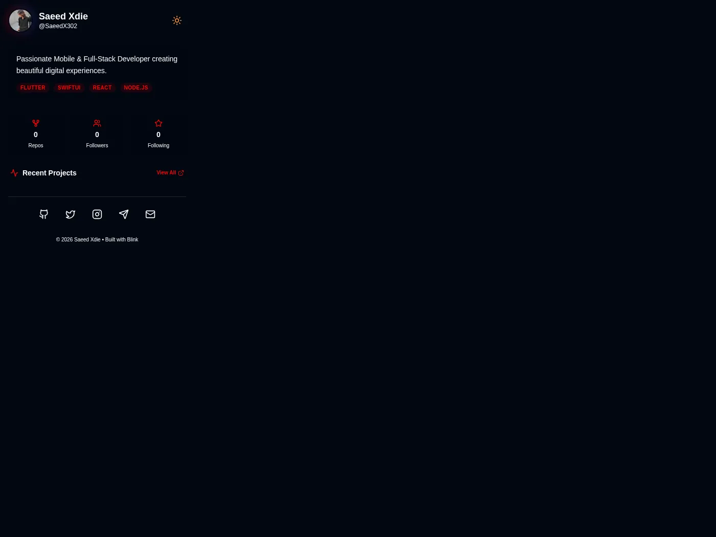 SaeedX302 Profile Website
