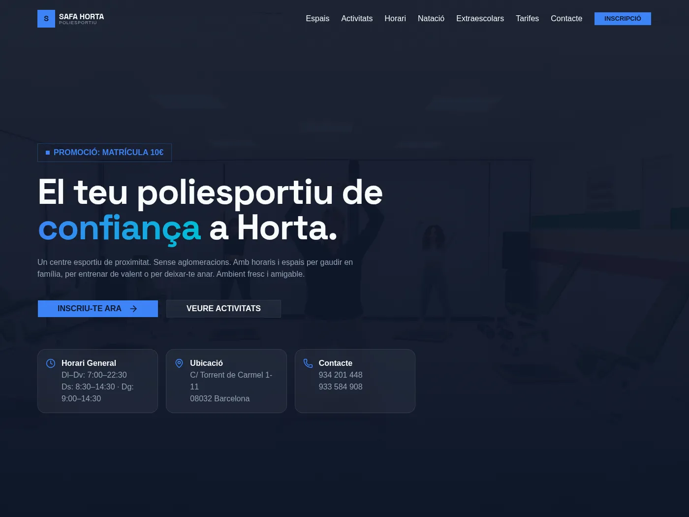 SAFA Horta Gym Portal