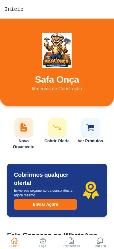 Safa Onça Orçamentos