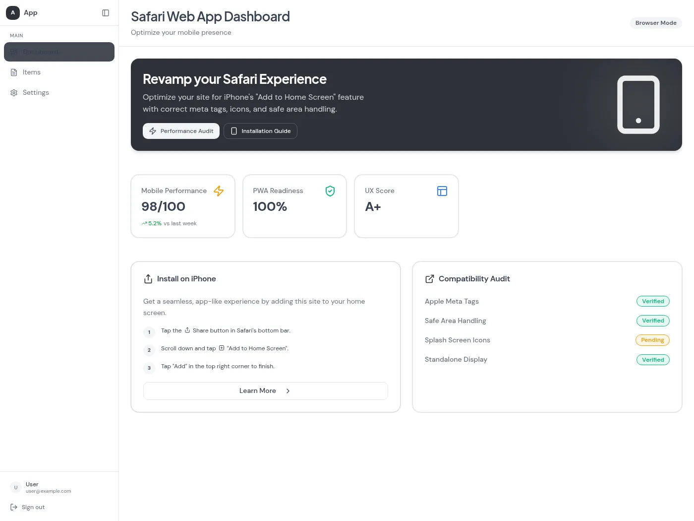 Safari Web App Fixer