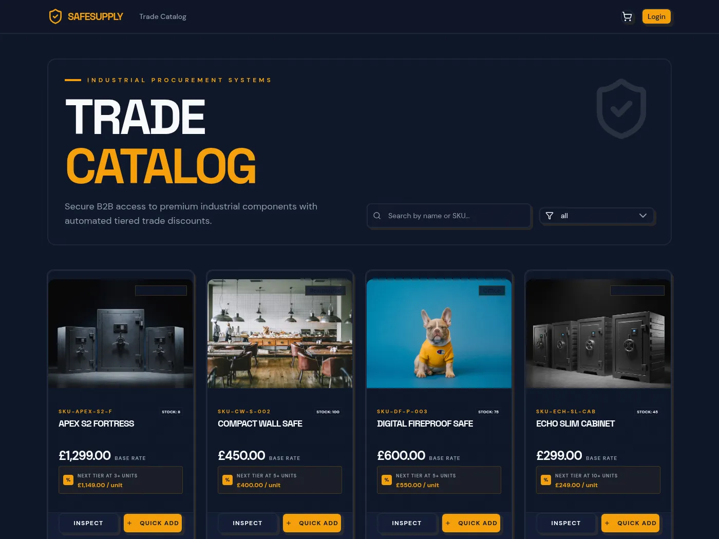 SafeSupply B2B Portal