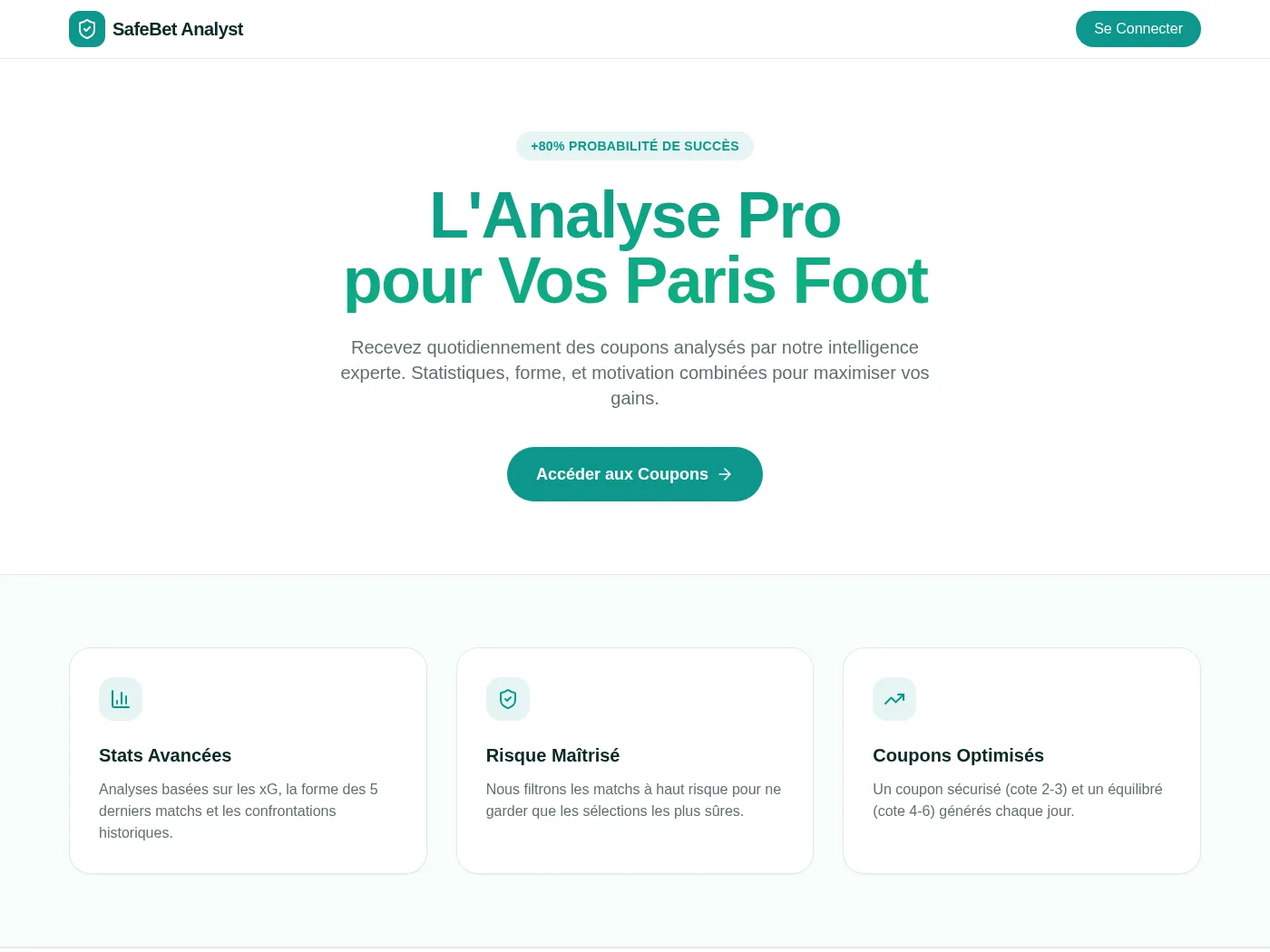 SafeBet Football Analyst