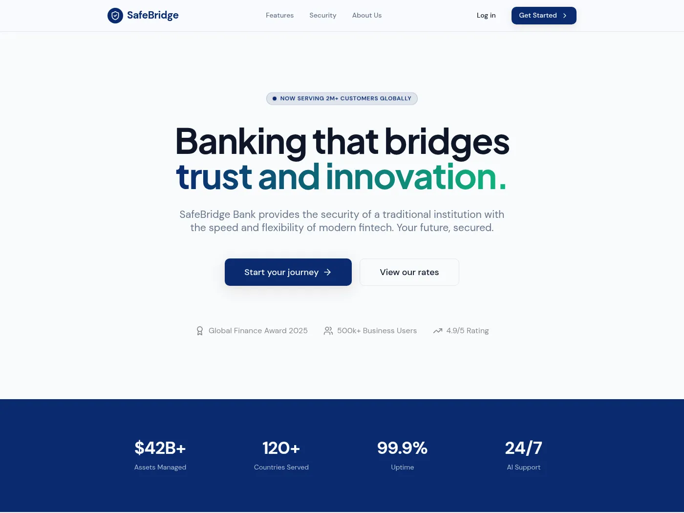 SafeBridge Bank Web App