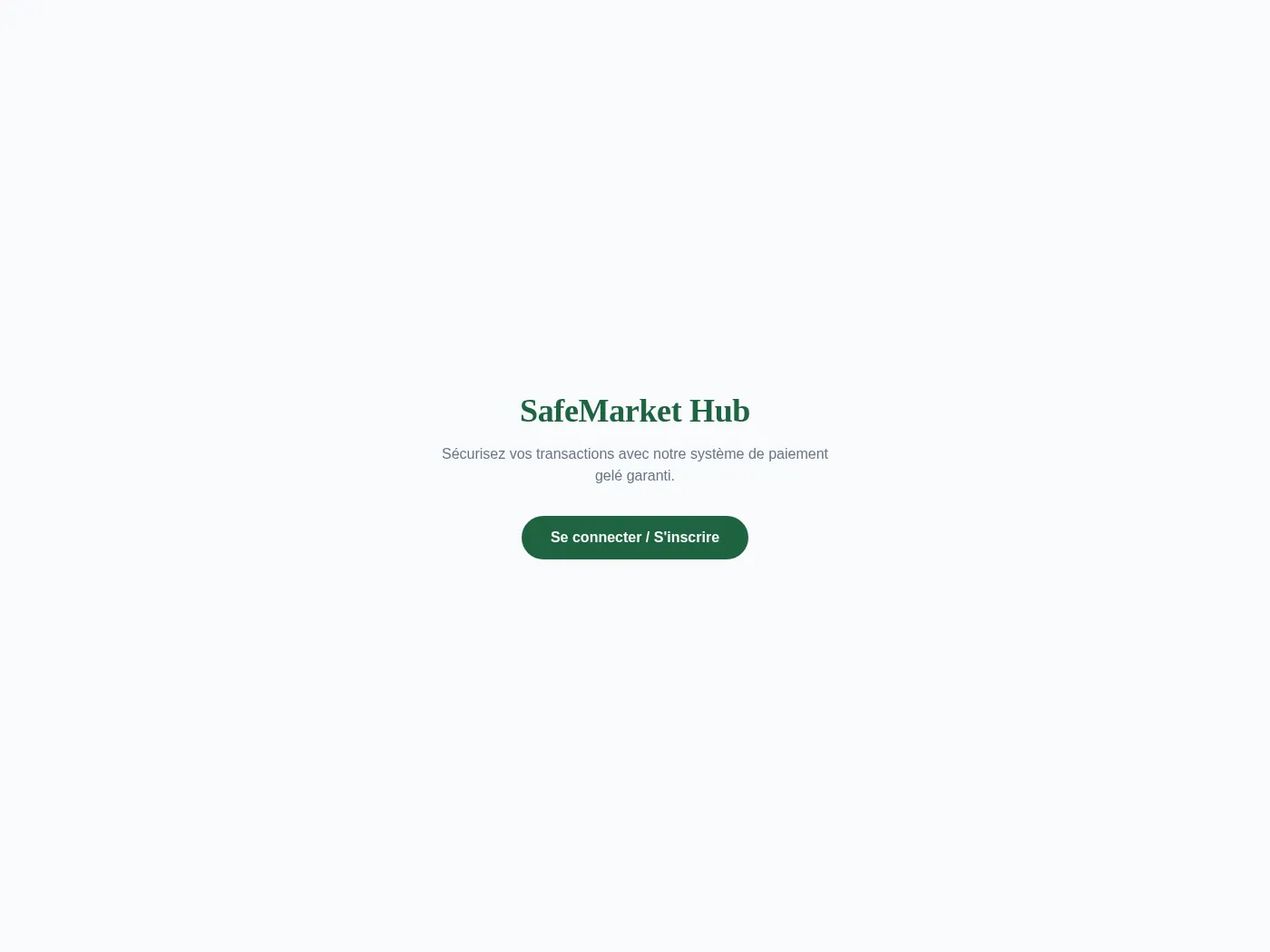 SafeMarket Hub
