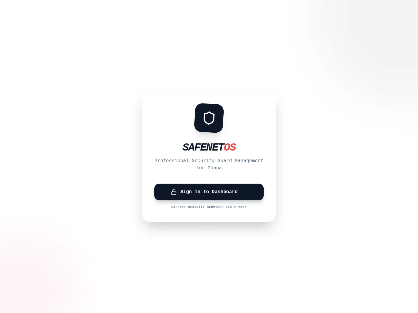 SafeNet OS Dashboard