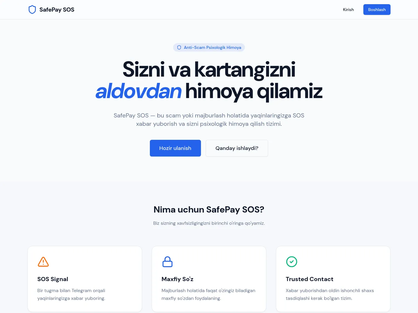 SafePay SOS MVP