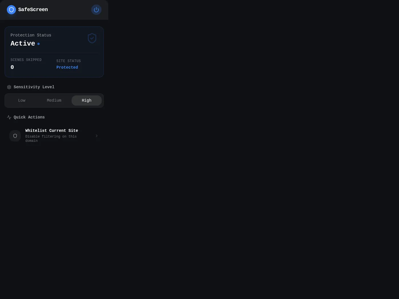 SafeScreen Chrome Extension