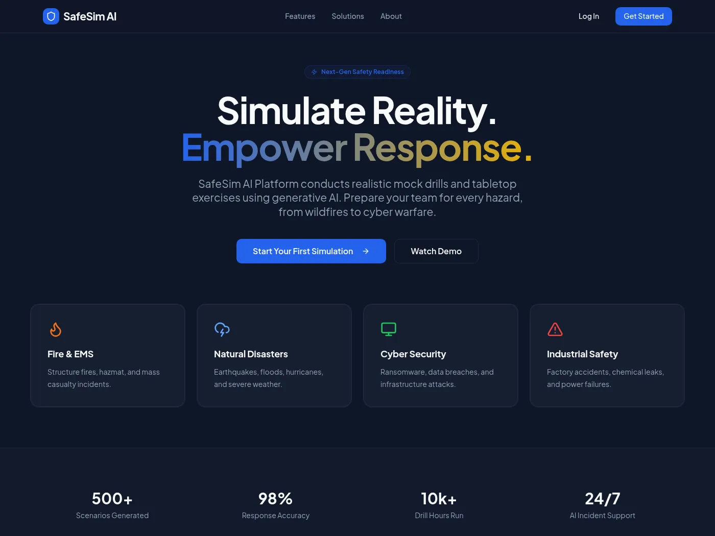 SafeSim AI Platform