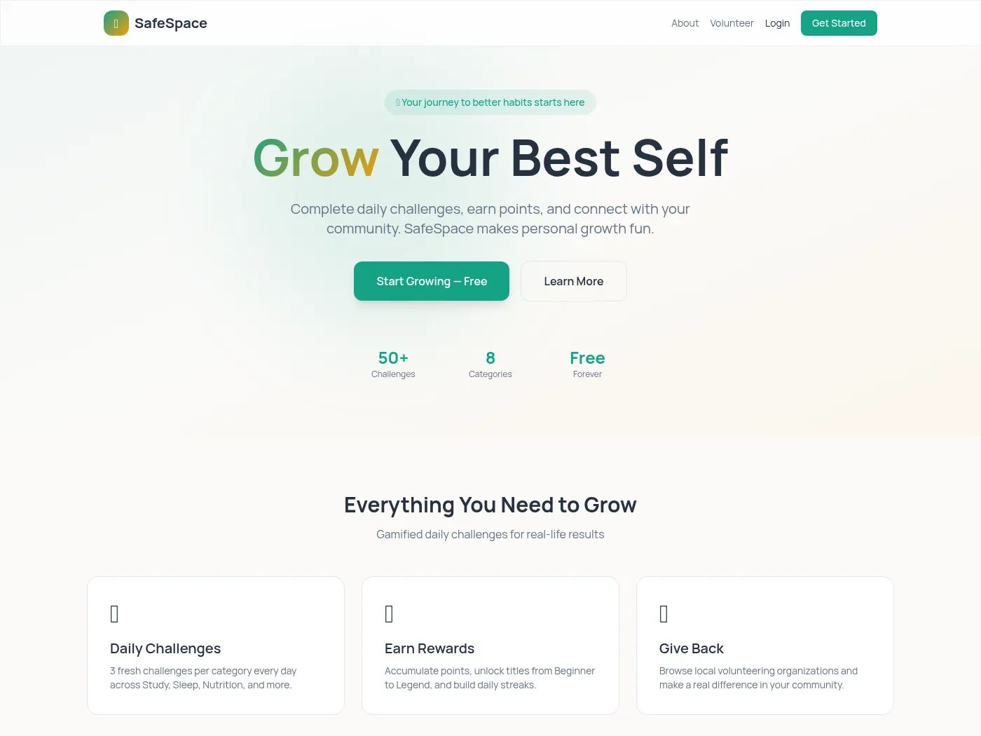 SafeSpace Growth Platform