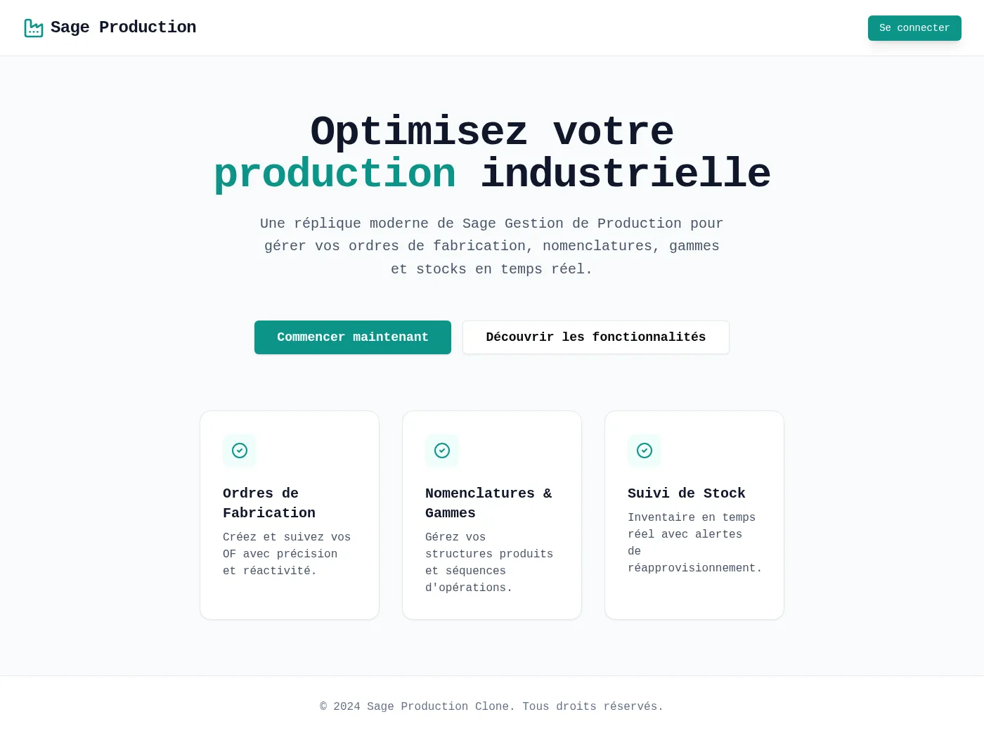 Sage Production Clone
