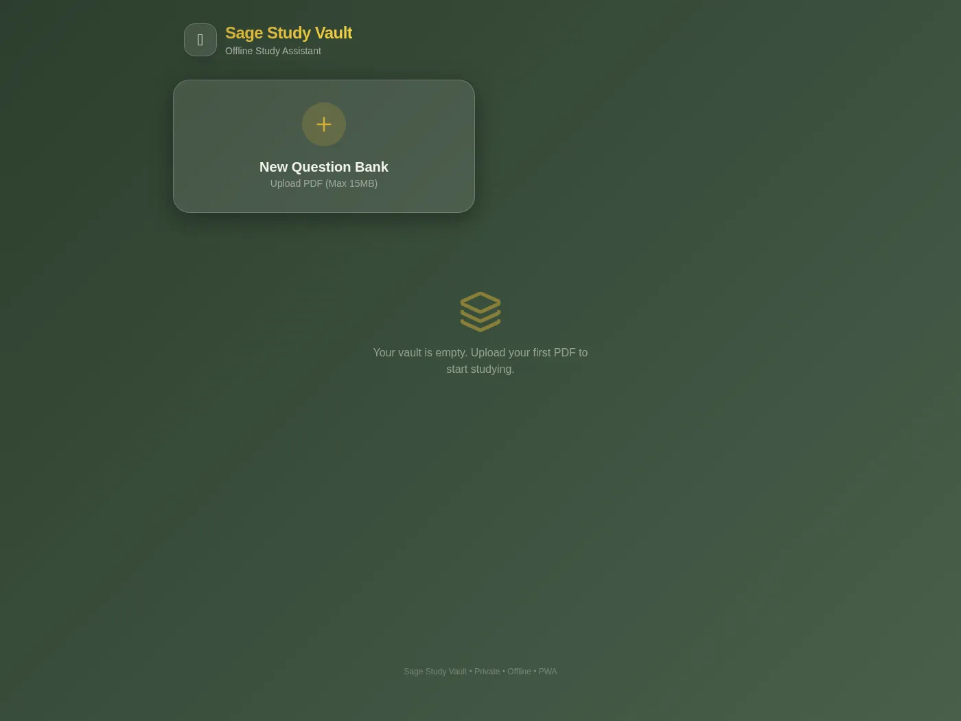 Sage Study Vault
