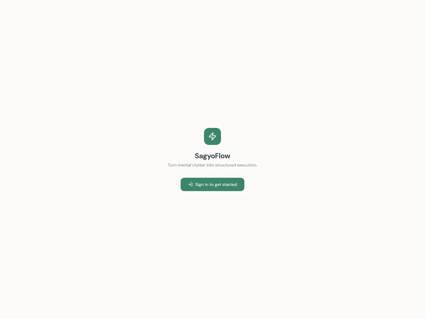 SagyoFlow Productivity System