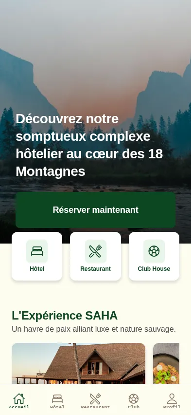 Saha Luxury Resort App