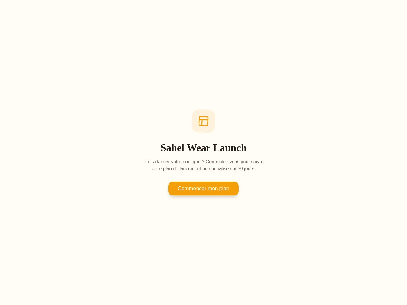 Sahel Wear Launch Plan