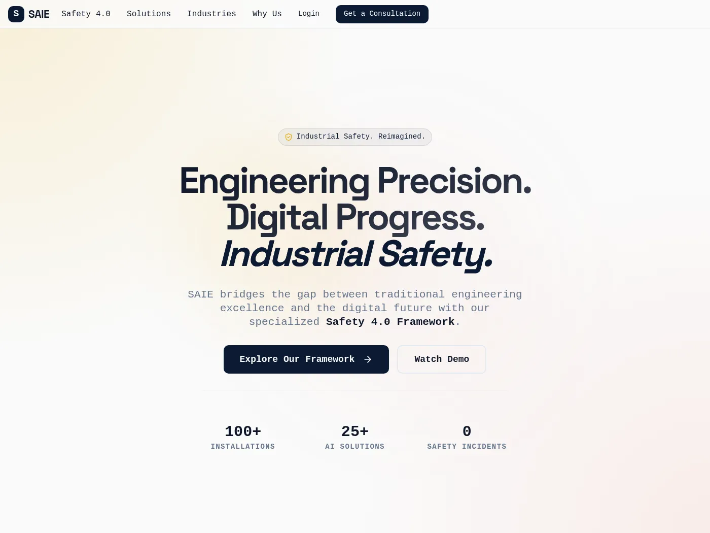 SAIE SaaS Solutions Site