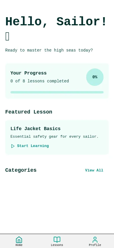 SailMaster Learning App