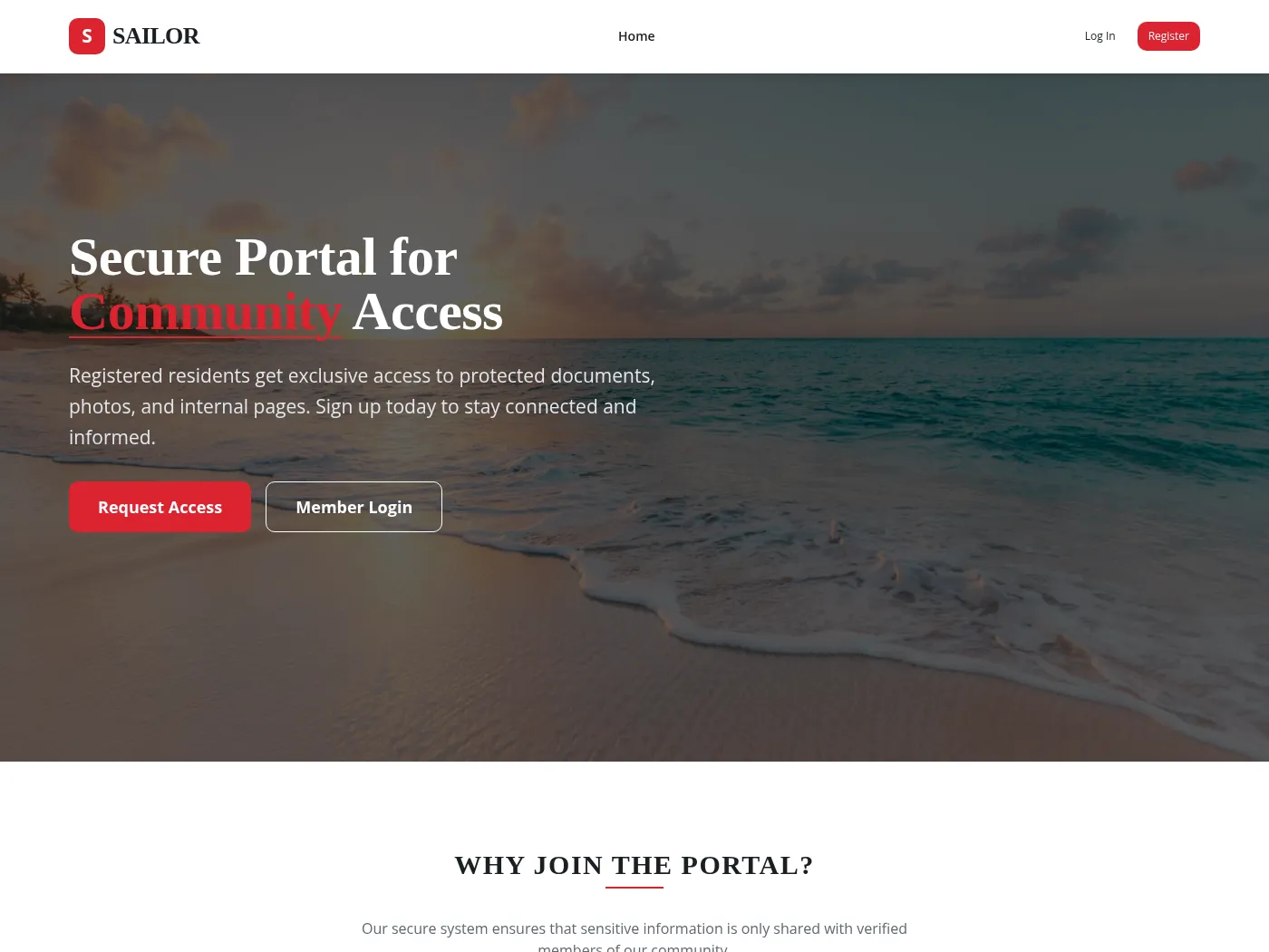 Sailor Secure Portal