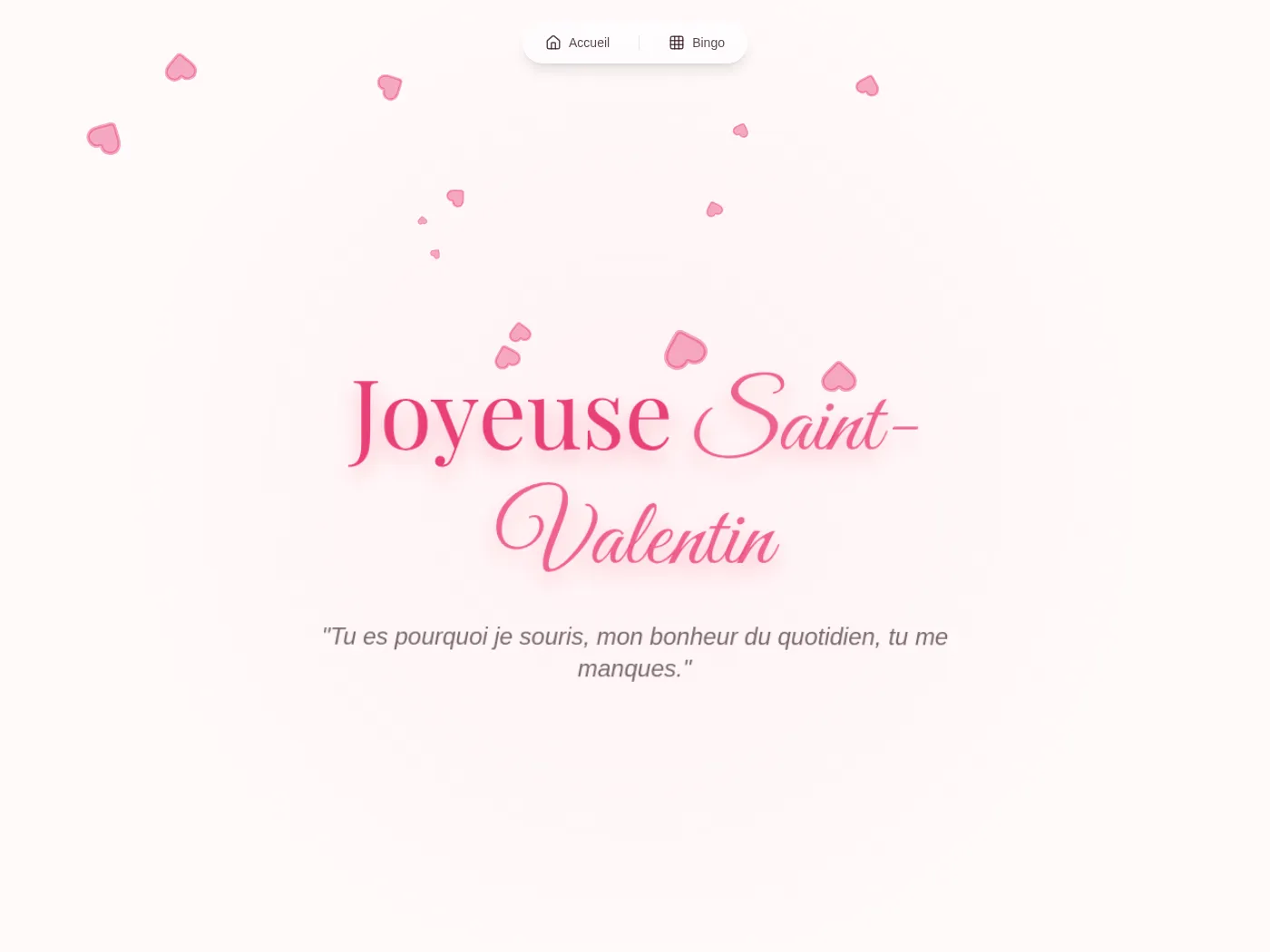 Saint-Valentin Bingo