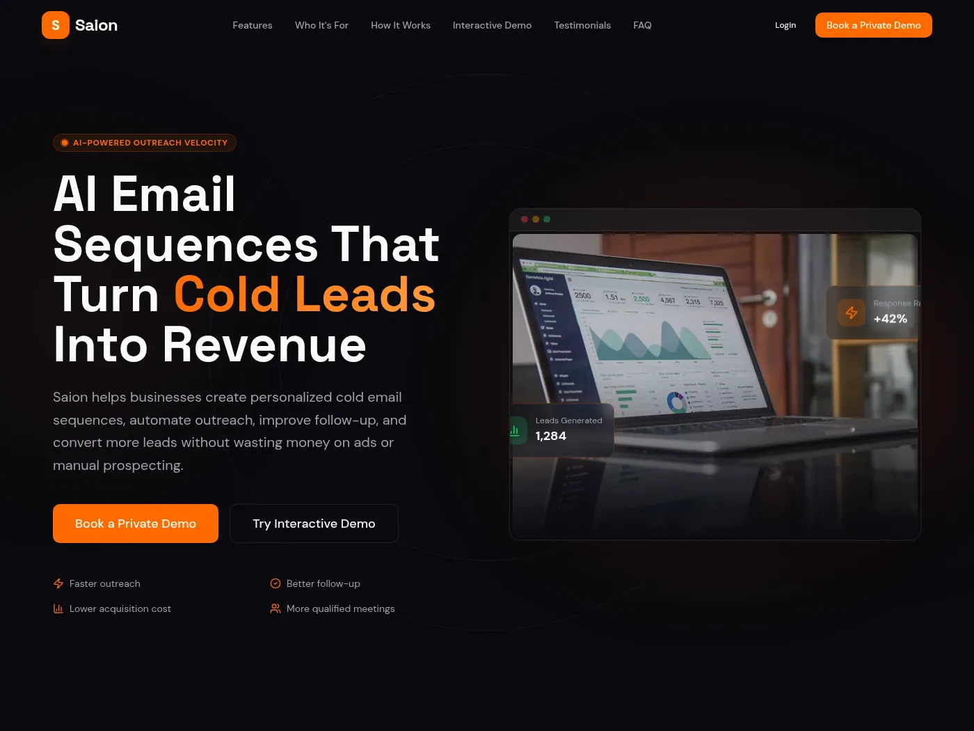 Saion Premium SaaS Landing