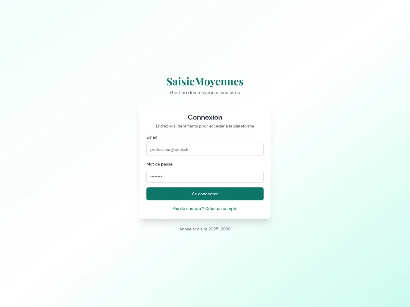 SaisieMoyennes SaaS