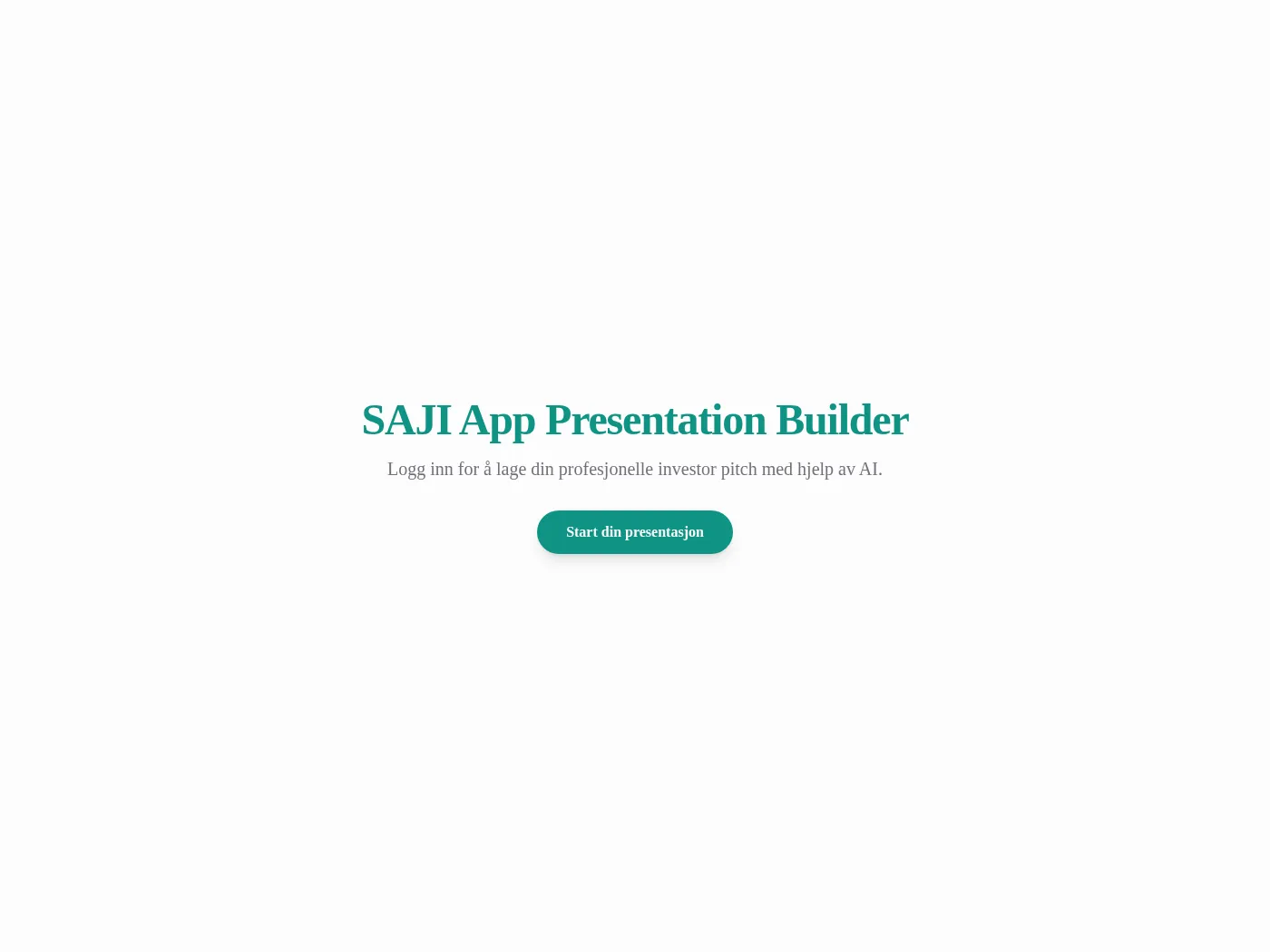 SAJI App Investor Pitch