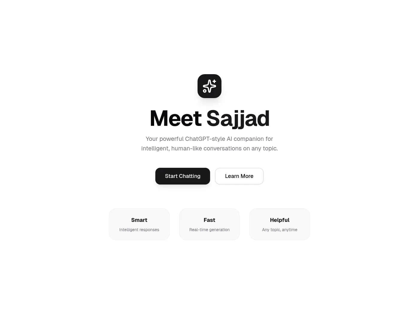 Sajjad AI Chat