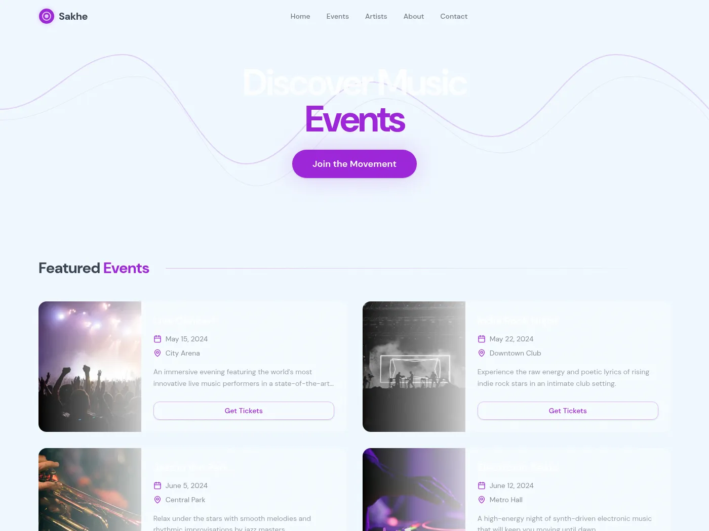 Sakhe Music Web Home