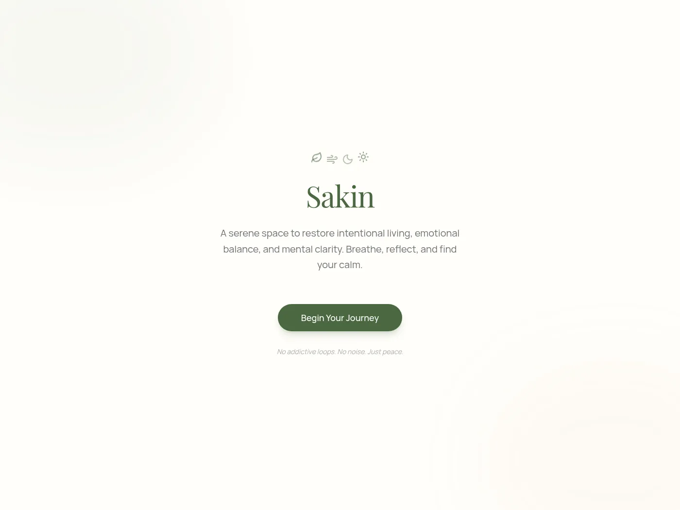 Sakin: Digital Calm App