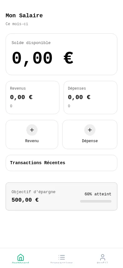Salaire Manager Mobile