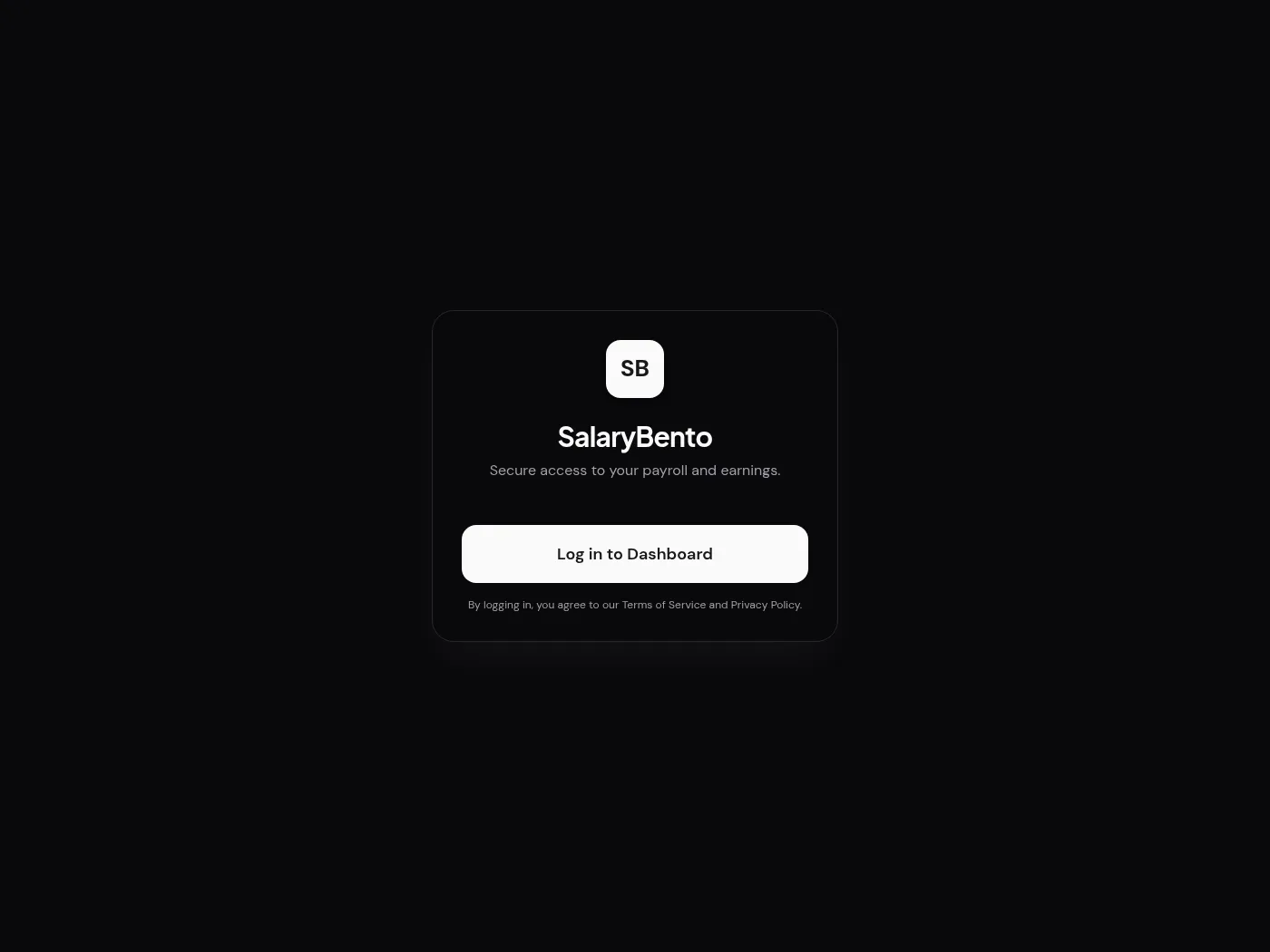 SalaryBento Dashboard