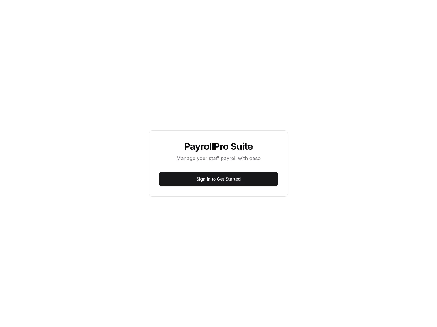 PayrollPro Suite