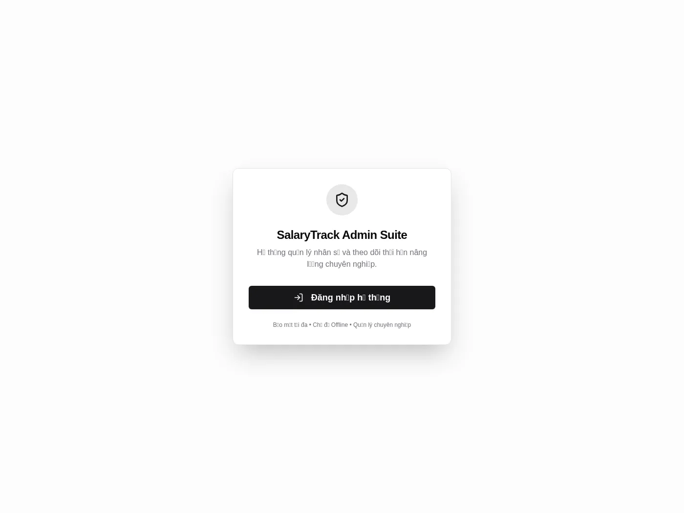 SalaryTrack Admin Suite