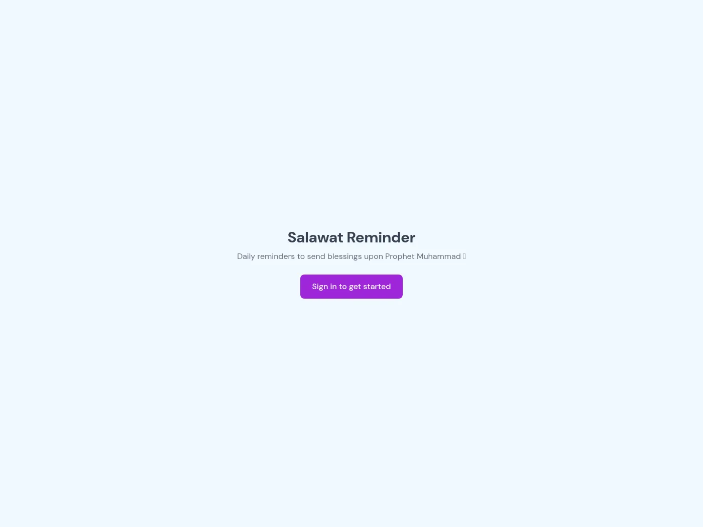 Salawat Reminder App