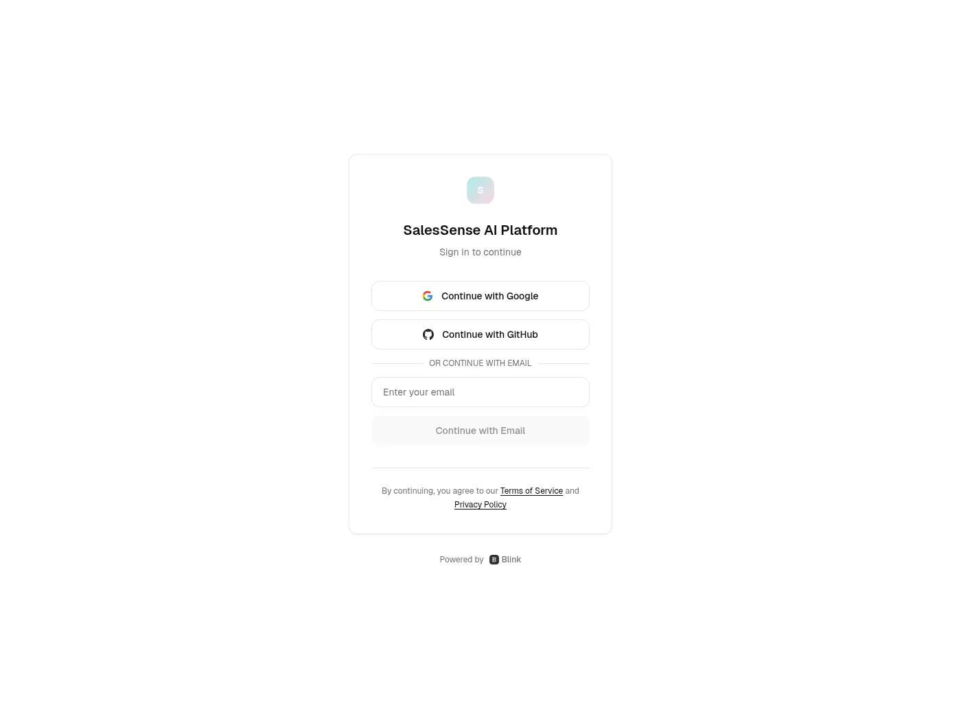 SalesSense AI Platform