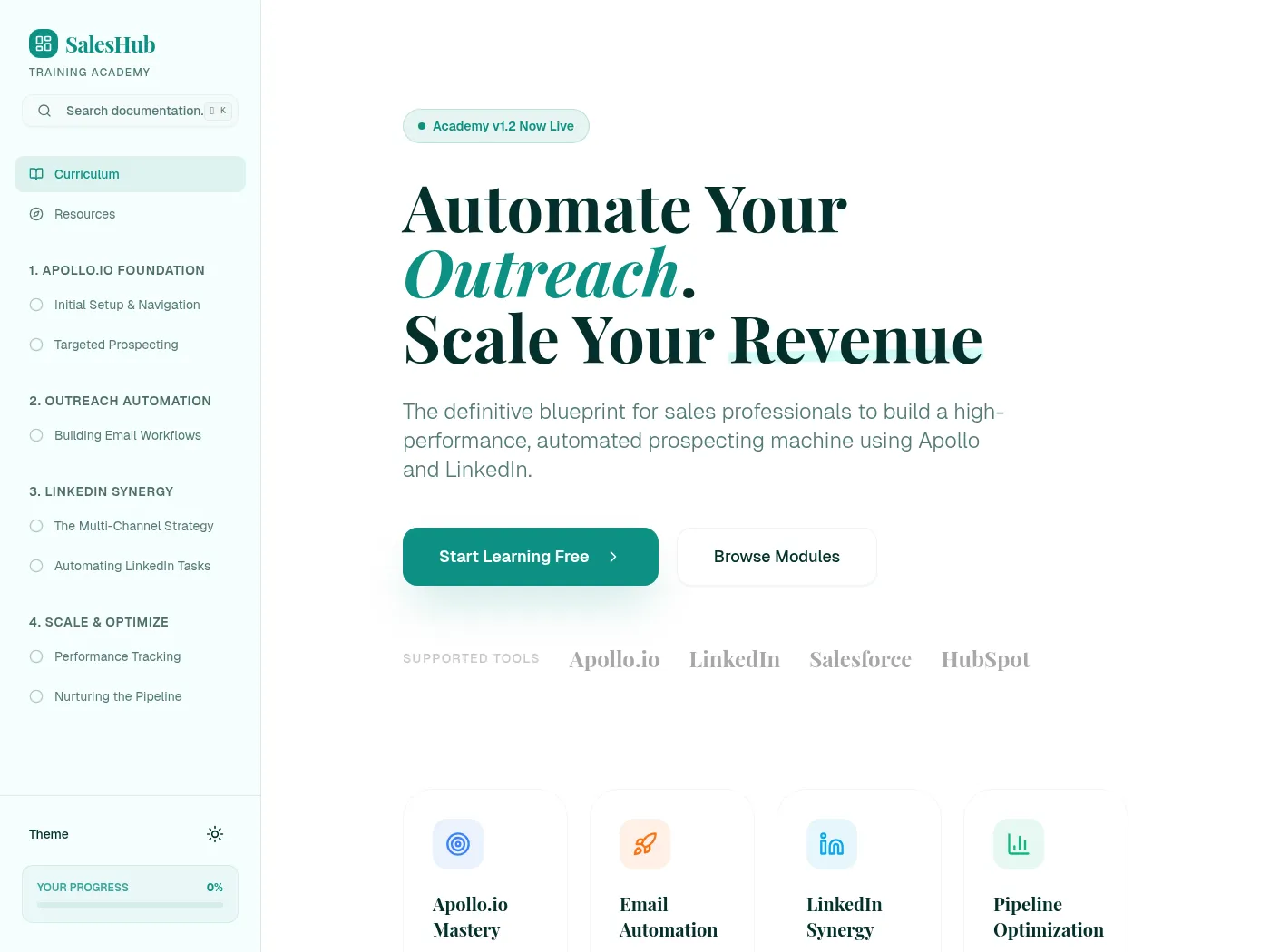 Sales Automation Training Hub