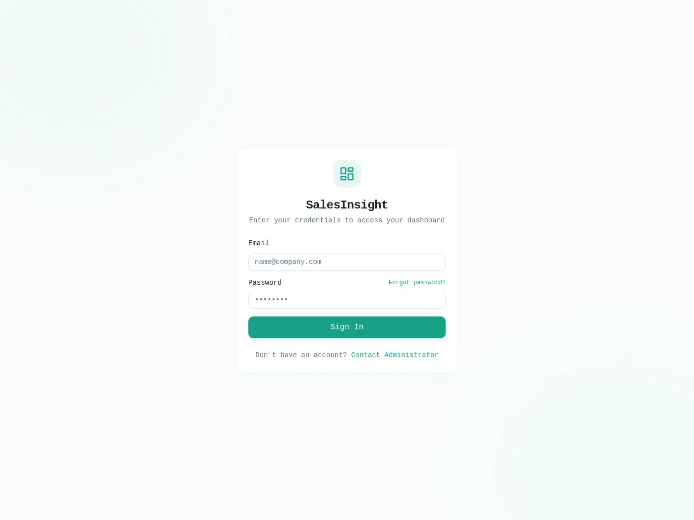 SalesInsight Dashboard