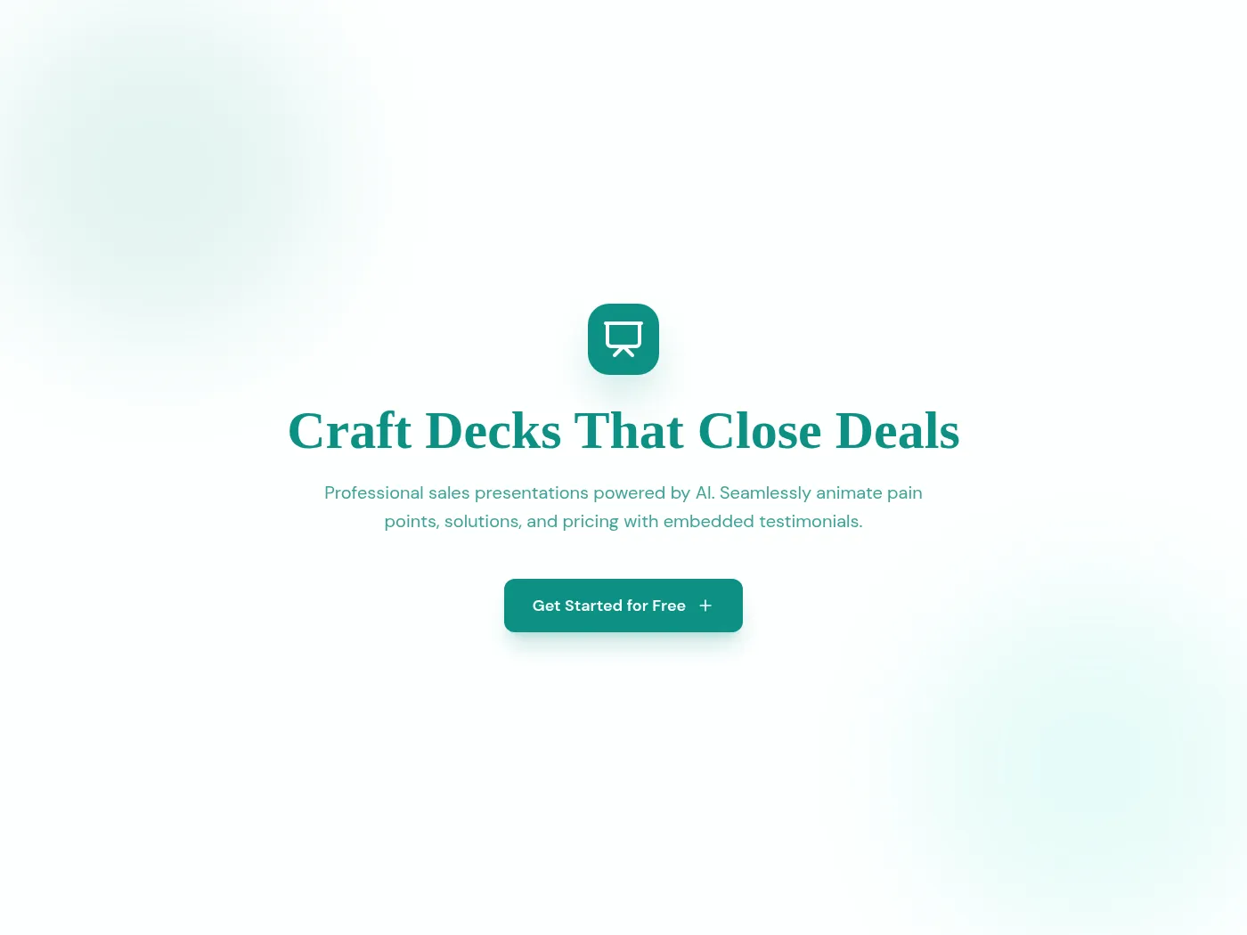 Sales Deck Pro