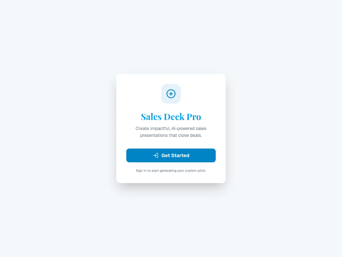Sales Deck Pro