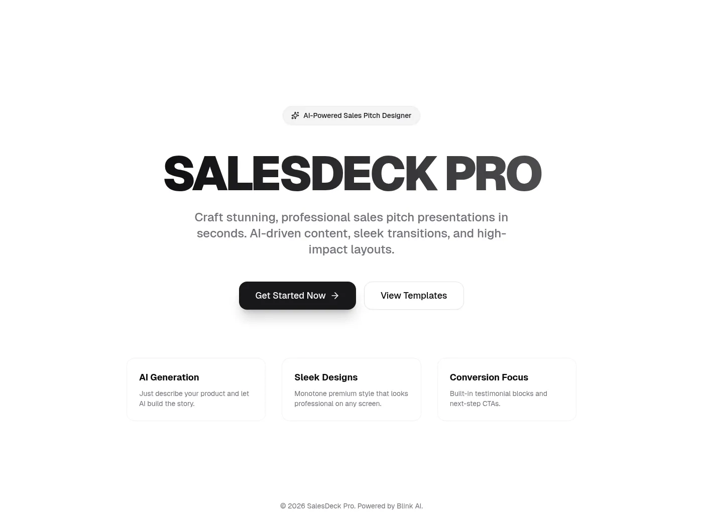 Sales Deck Pro