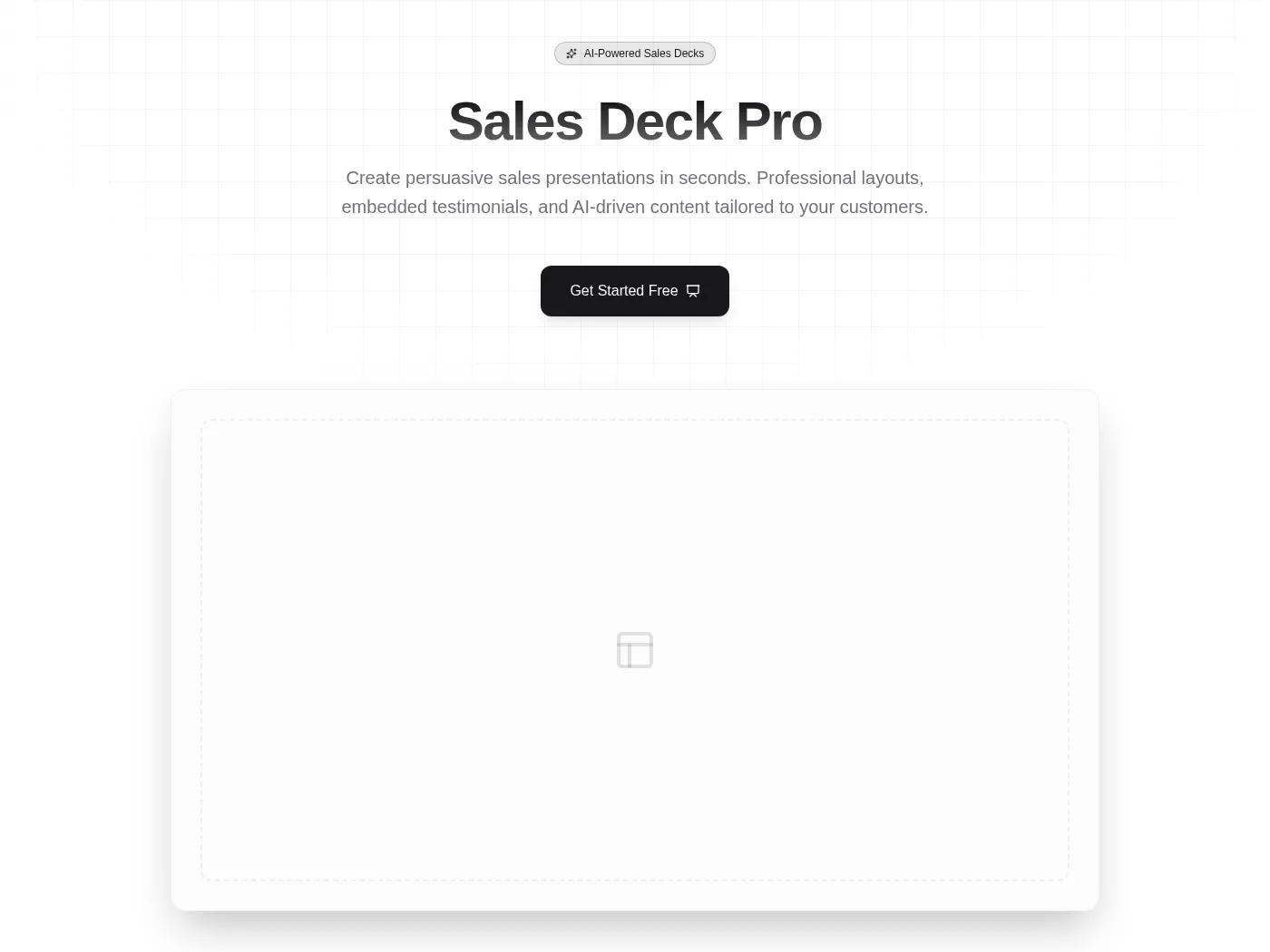 Sales Deck Pro
